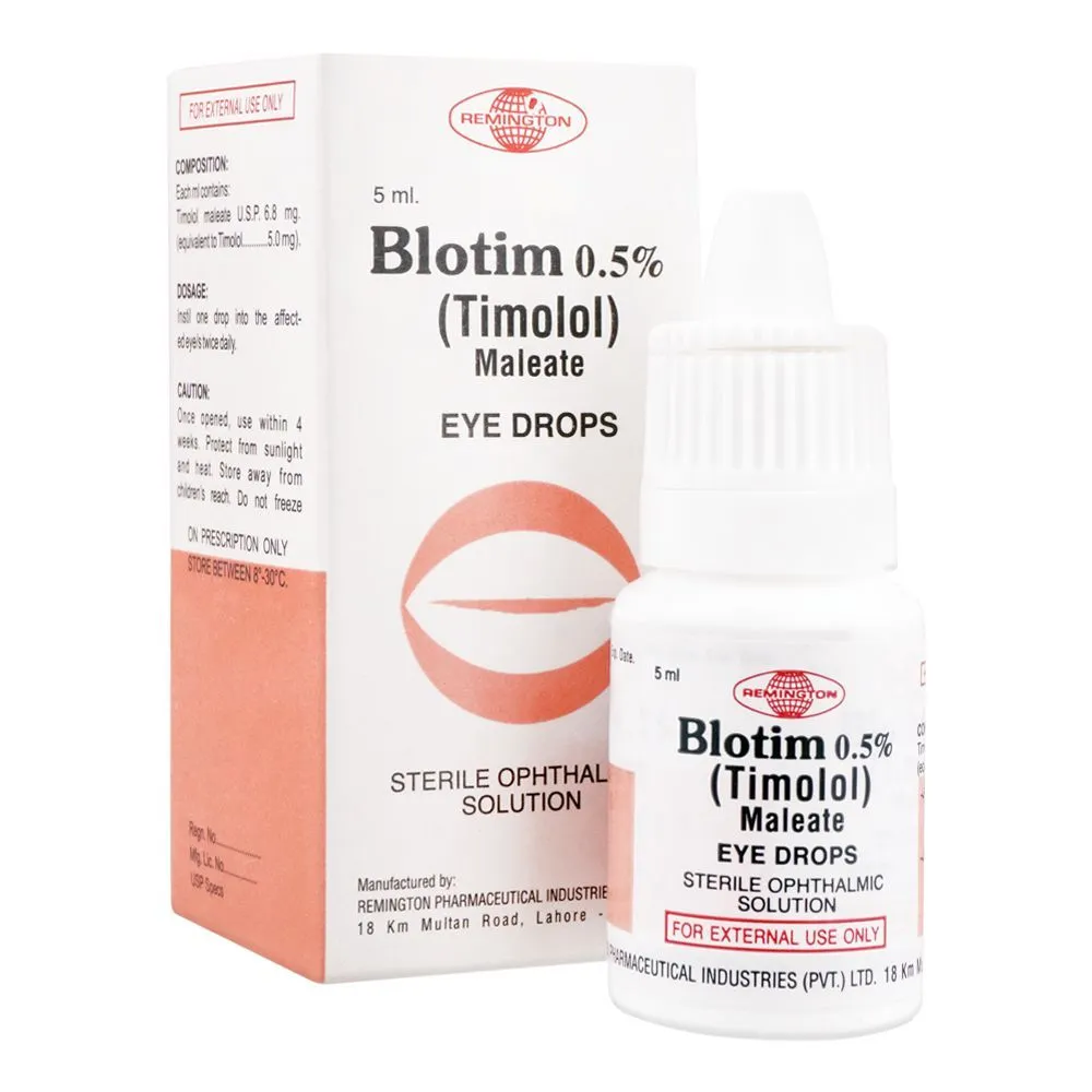 BLOTIM EYE DROPS 0.5% 5ML - ChemistCart