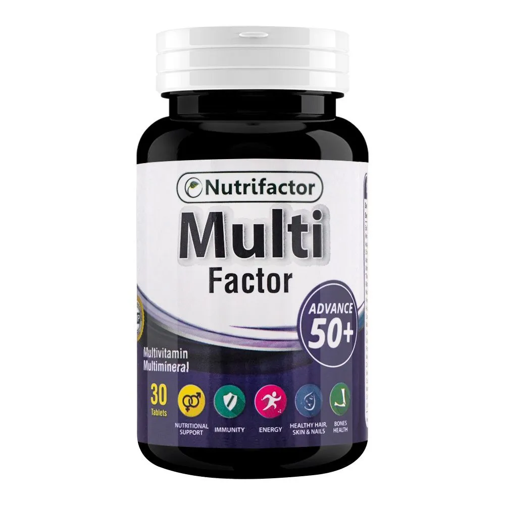 Nutrifactor Multi Factor Advance 50+ Multivitamin Food Supplement, 30 ...