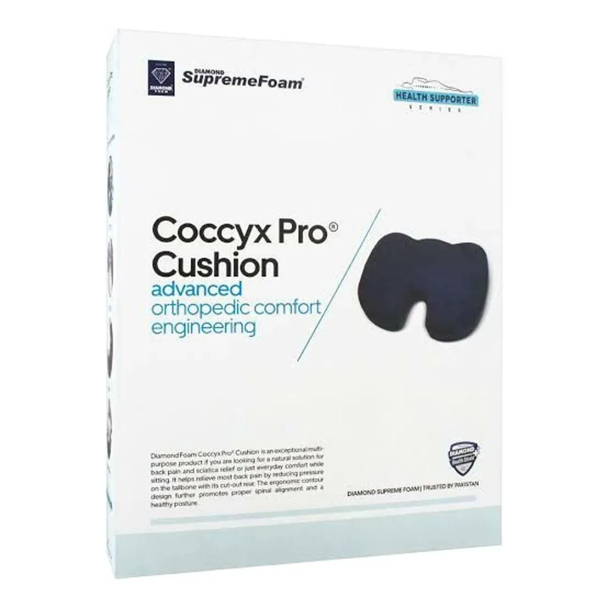 Coccyx Pro Cushion – Diamond Foam Comfort Support - ChemistCart