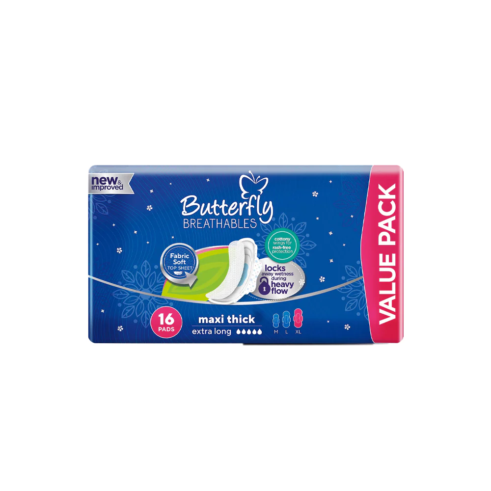 BUTTERFLY MAXI THICK LONG 16`S - ChemistCart