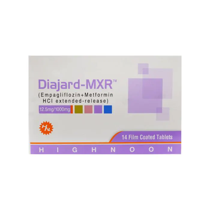 DIAJARD-MXR 12.5/1000MG TABLETS - ChemistCart