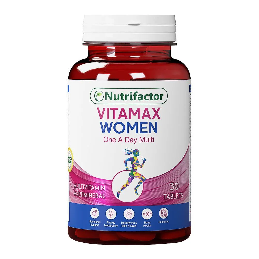 Nutrifactor Vitamax Women One A Day Multivitamin Food Supplement, 30 Tablets - ChemistCart